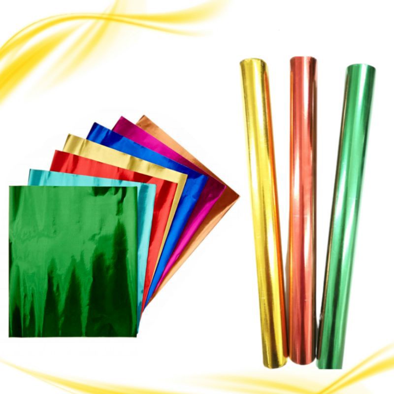 Jual kertas emas/kertas metalik/kertas kilap 25 lembar | Shopee Indonesia