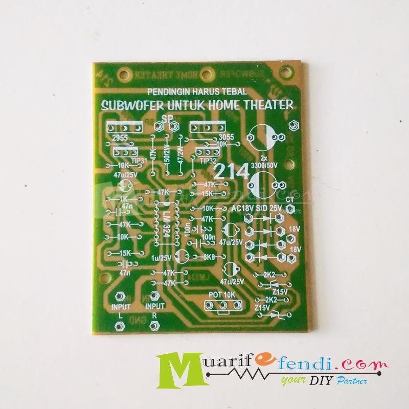 Jual PCB Subwoofer Power Amplifier Untuk Home theater plus filter ...