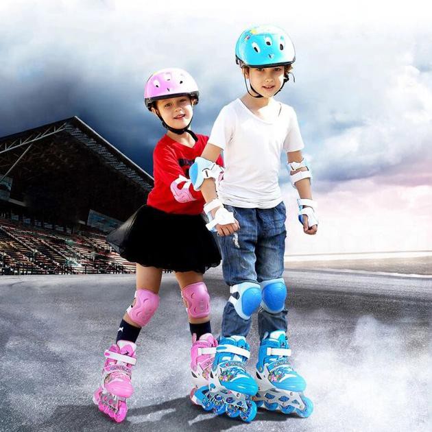 Jual Sepatu Roda Anak Perempuan Murah Lengkap Deker dan Helm - Paket 1 ...