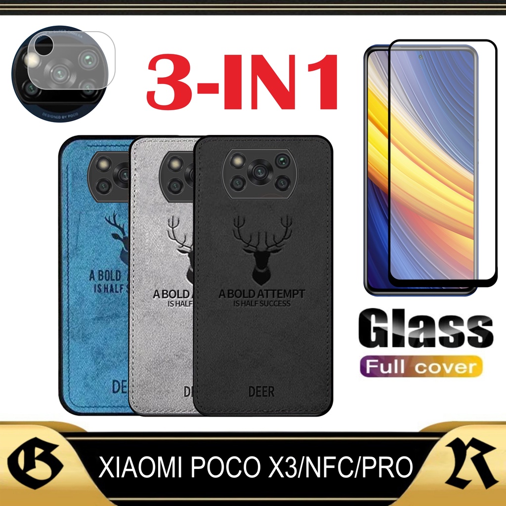 Jual Paket 3in1 Softcase Xiaomi Poco X3 2020 Poco X3 Nfc 2020 Poco X3 ...