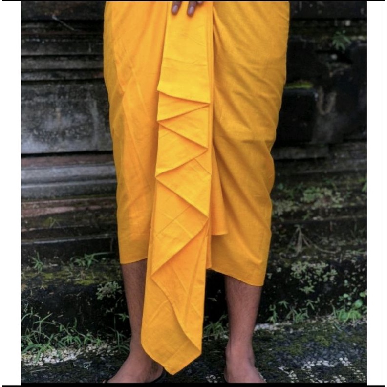 Jual KAMEN BALI PRIA KANCUT SETENGAH JADI || HITAM & PUTIH KUNING MERAH ...