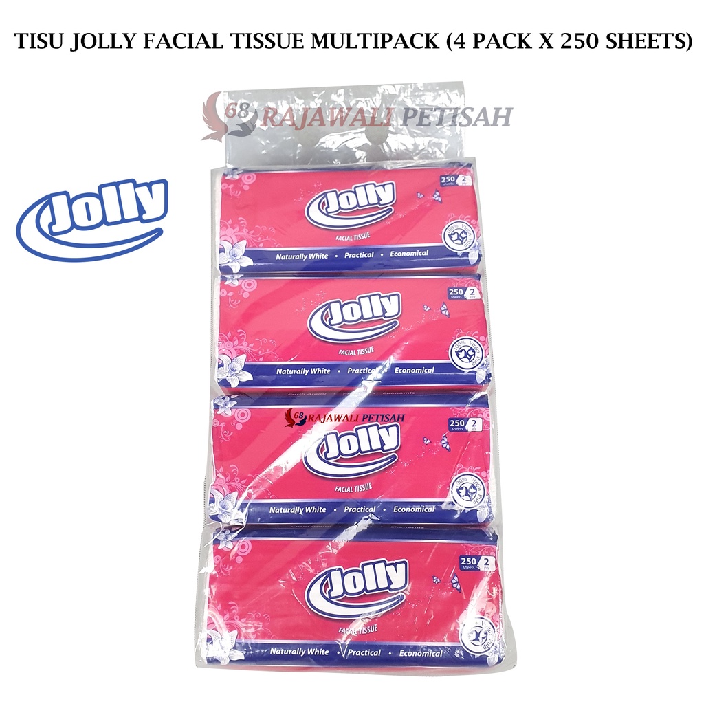 Jual Tisu Jolly Facial Tissue 250 sheets Multipack (4 pcs) | Shopee ...