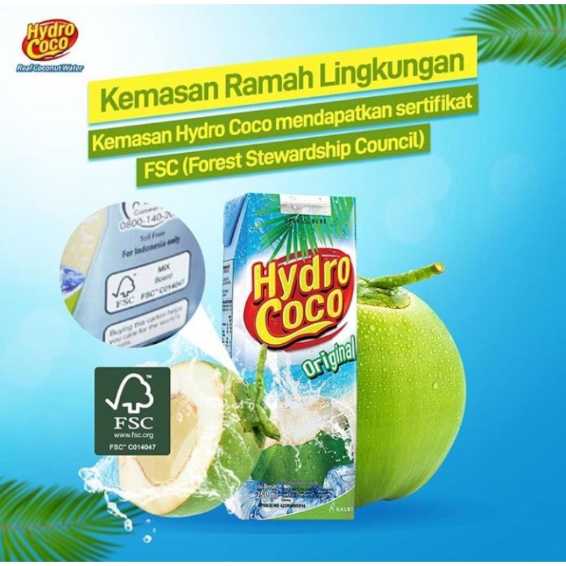Jual HYDRO COCO 250 ml isi 24 pcs | Shopee Indonesia