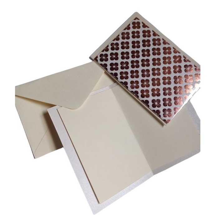 Jual KARTU UCAPAN BATIK COKLAT / GREETING CARD BATIK / BLANK CARD BATIK ...