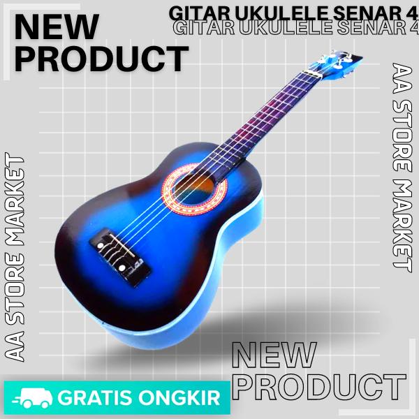 Jual Gitar Ukulele | Gitar Mini | Kentrung 4 Senar | Ukuran 58x21x8 cm | Shopee Indonesia