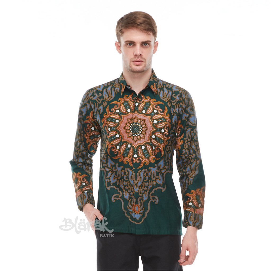 Jual BLARAK - Baju Batik Pria Lengan Panjang Hyang Waton Hijau | Shopee ...