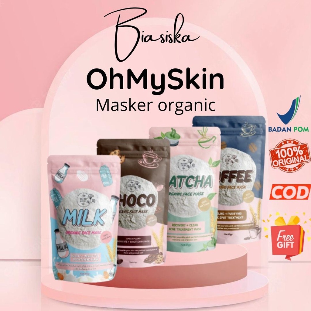 Jual OH MY SKIN MASKER ORGANIK / ohmyskin mask 65gr and 25gr | Shopee Indonesia