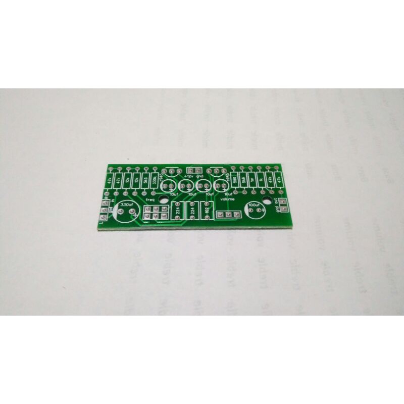 Jual Pcb tone control Subwoofer 2 transistor ,Frequency & volume ...