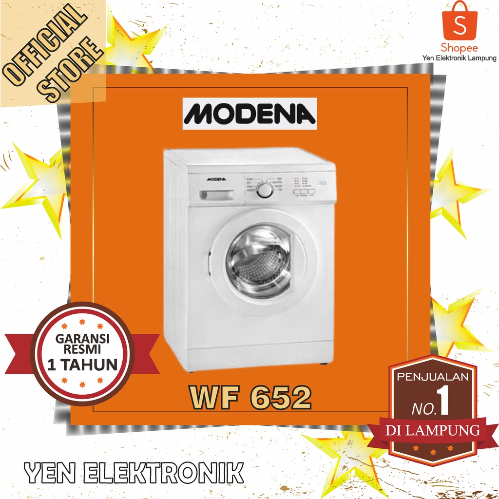 Jual Mesin Cuci Front Loading MODENA WF 652 6kg Wf652 6 Kg Low Watt Garansi Resmi MODENA 1 Tahun ...
