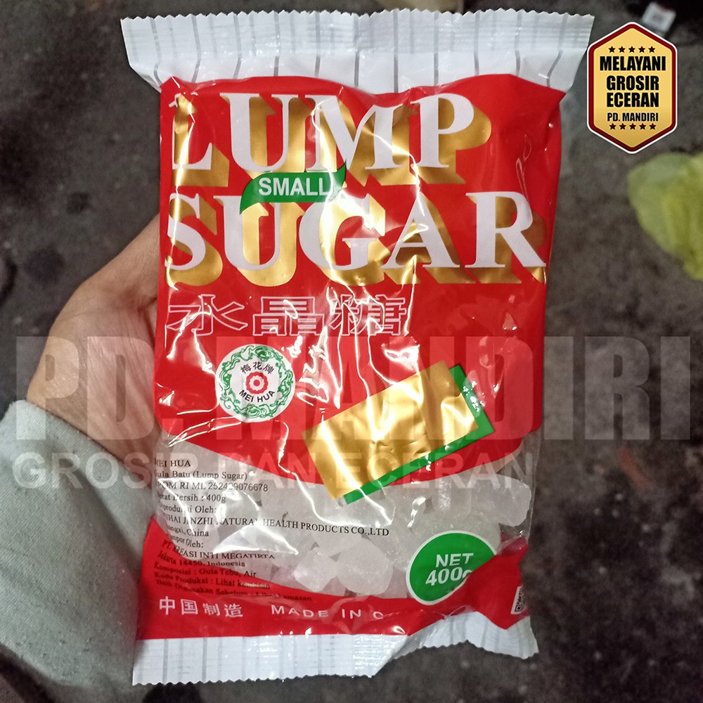 Jual LUMP SMALL SUGAR GULA BATU 400 GR | Shopee Indonesia