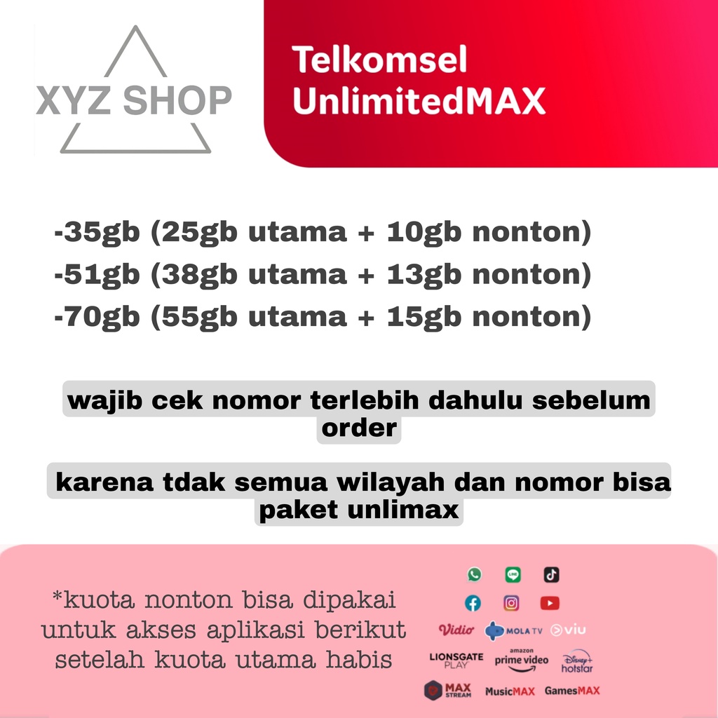 Jual Paket data kuota unlimited max telkomsel simpati as loop | Shopee ...