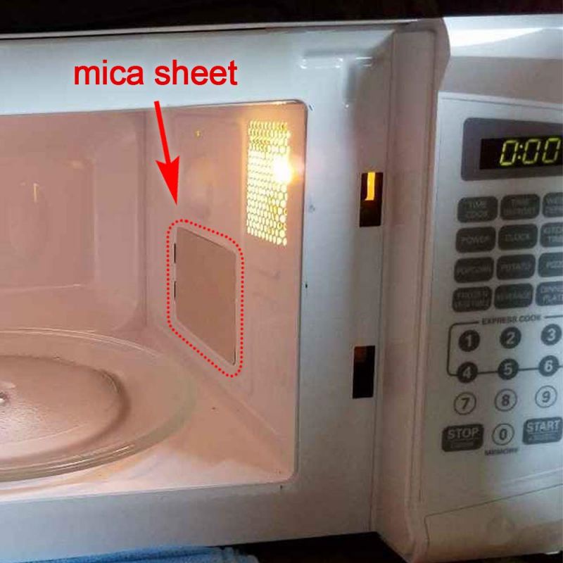 Jual Mika Plate 1pcs Mica Plate Microwave Universal Lembar Pelat Mika ...
