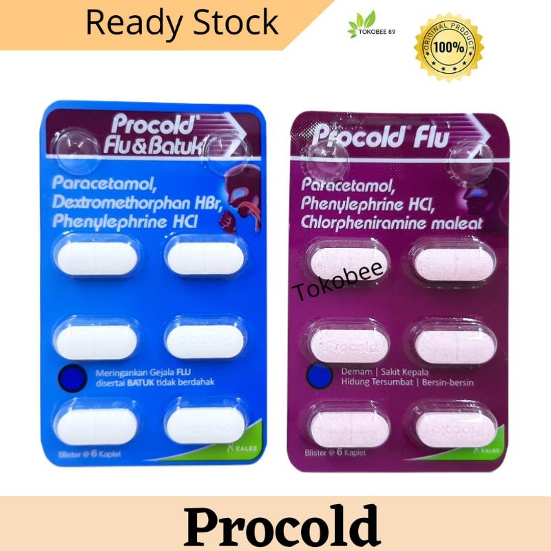 Jual Procold Flu - Procold Flu dan Batuk - Demam - Batuk - Bersin ...