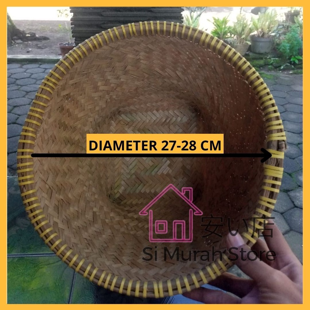 Jual Bakul Nasi Bambu 27-28 CM / Bakul Nasi Bambu / Wakul Nasi Bambu ...
