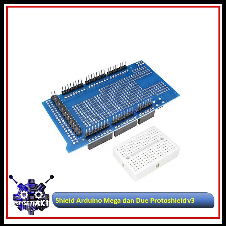 Jual Prototype Breadboard Shield untuk Arduino Mega dan Due Protoshield ...