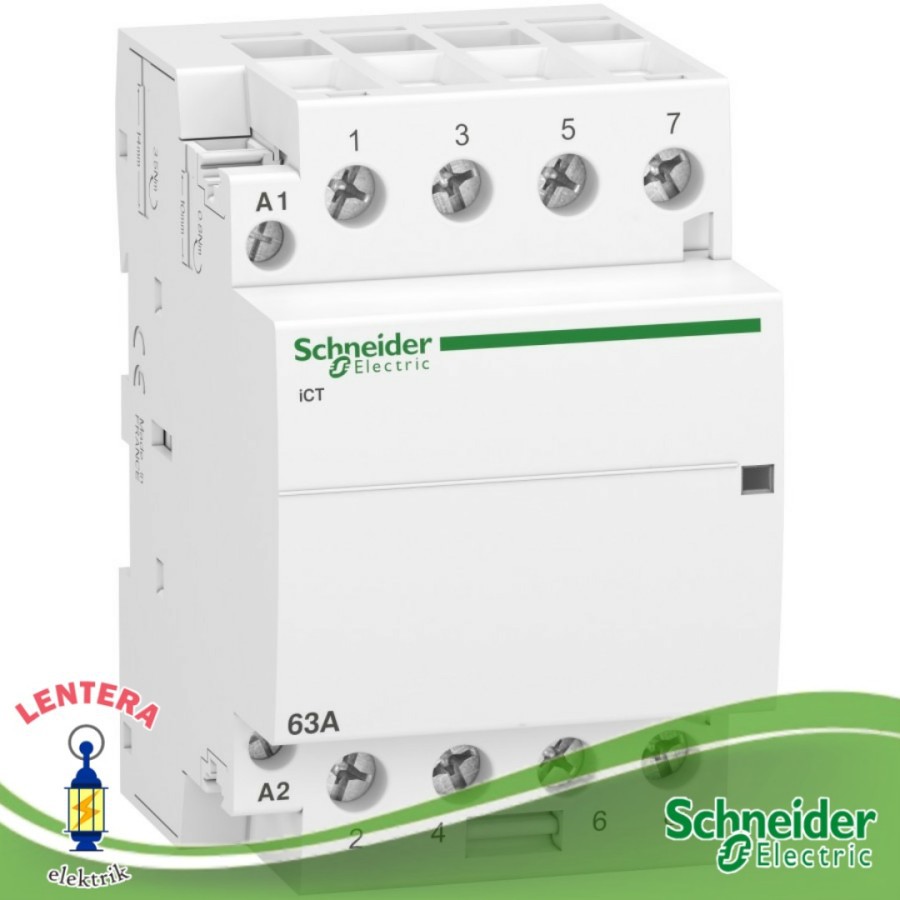 Jual SCHNEIDER ACTI9 ICT 63A 4NO CONTACTOR DIN A9C20864 | Shopee Indonesia