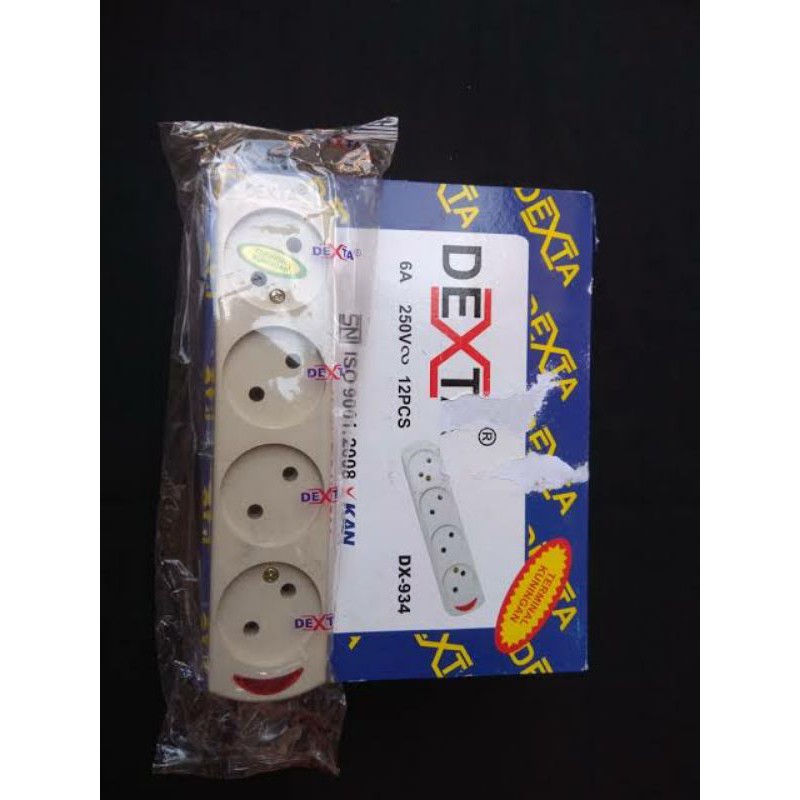 Jual Stop Kontak 4 Lubang Gepeng Terminal Kuningan + Lampu Indikator ...