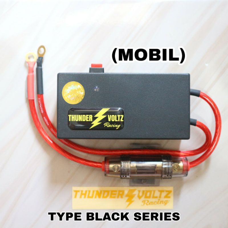 Jual stabilizer aki mobil type black series Thunder voltz | Shopee ...