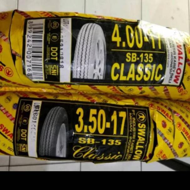 Jual Paketan ban swallow 350-17 & 400-17 classic sb135 berikut ban dalam (KODE ) | Shopee Indonesia
