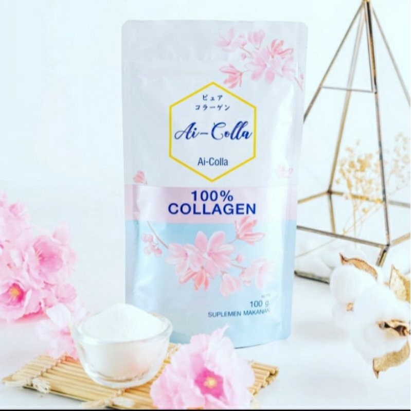 Jual Ai-Colla 100% Pure Collagen Powder - Bubuk Collagen - Kollagen ...