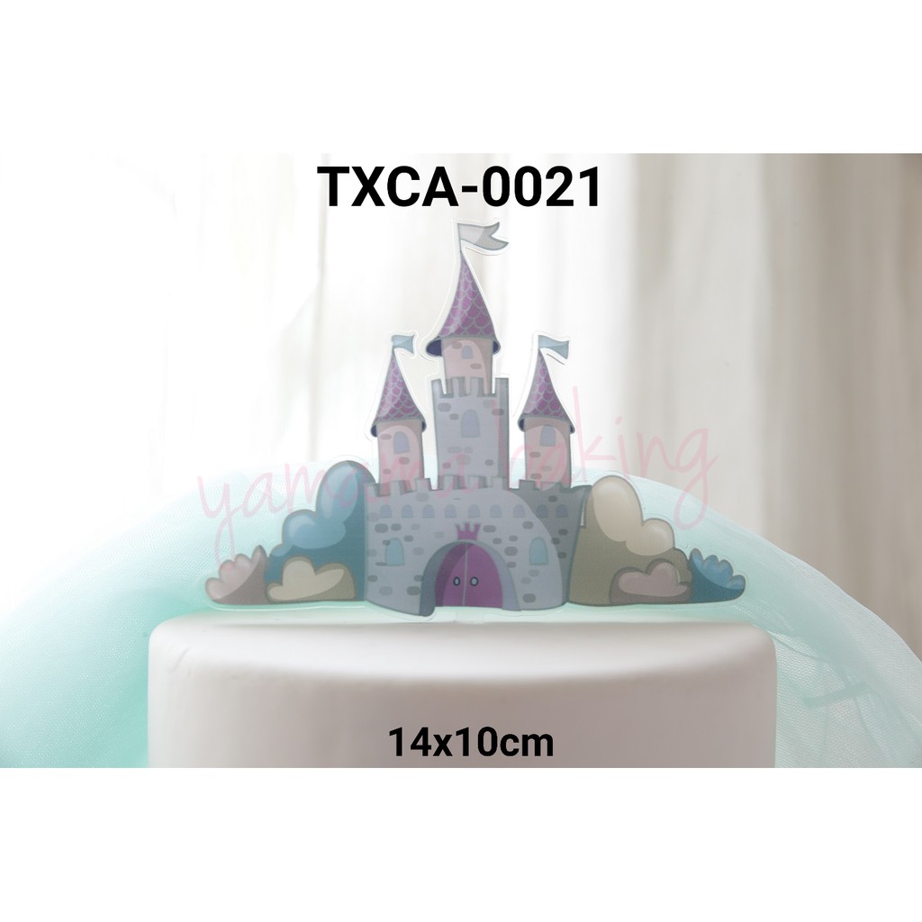 Jual TXCA-0021 Cake topper acrylic akrilik istana castle harry potter ...