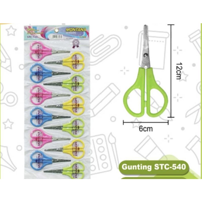 Jual (12pc) gunting murah lembaran/TREND | Shopee Indonesia