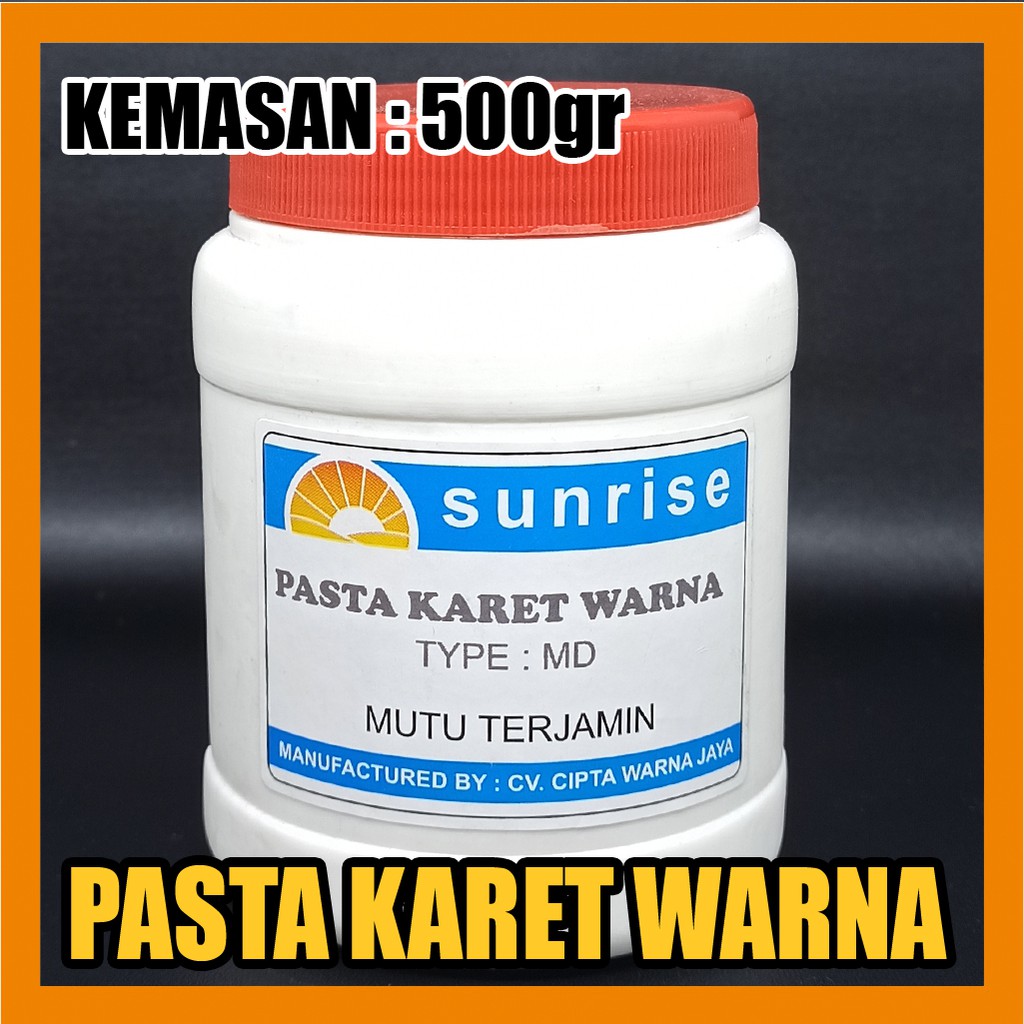 Jual Tinta Pasta Sablon Kaos Rubber Warna Sunrise 500g | Shopee Indonesia