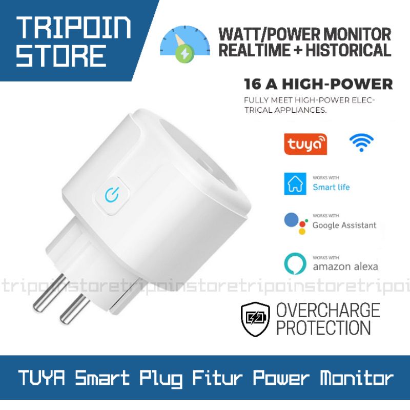 Jual TUYA Smart Plug 16A Colokan Pintar dengan Fitur Power Meter ...