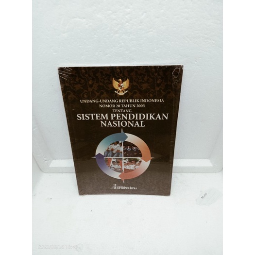Jual BUKU UURI NO 20 TAHUN 2003 TENTANG SISTEM PENDIDIKAN NASIONAL ...