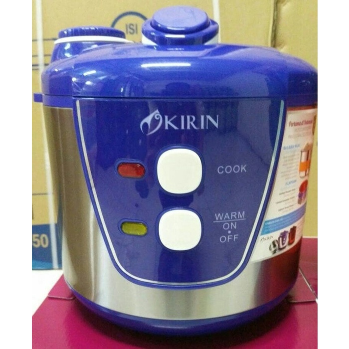 Jual KIRIN Rice Cooker KIRIN KRC-389 Panci Stainless 2 Liter - Biru, Orange | Shopee Indonesia
