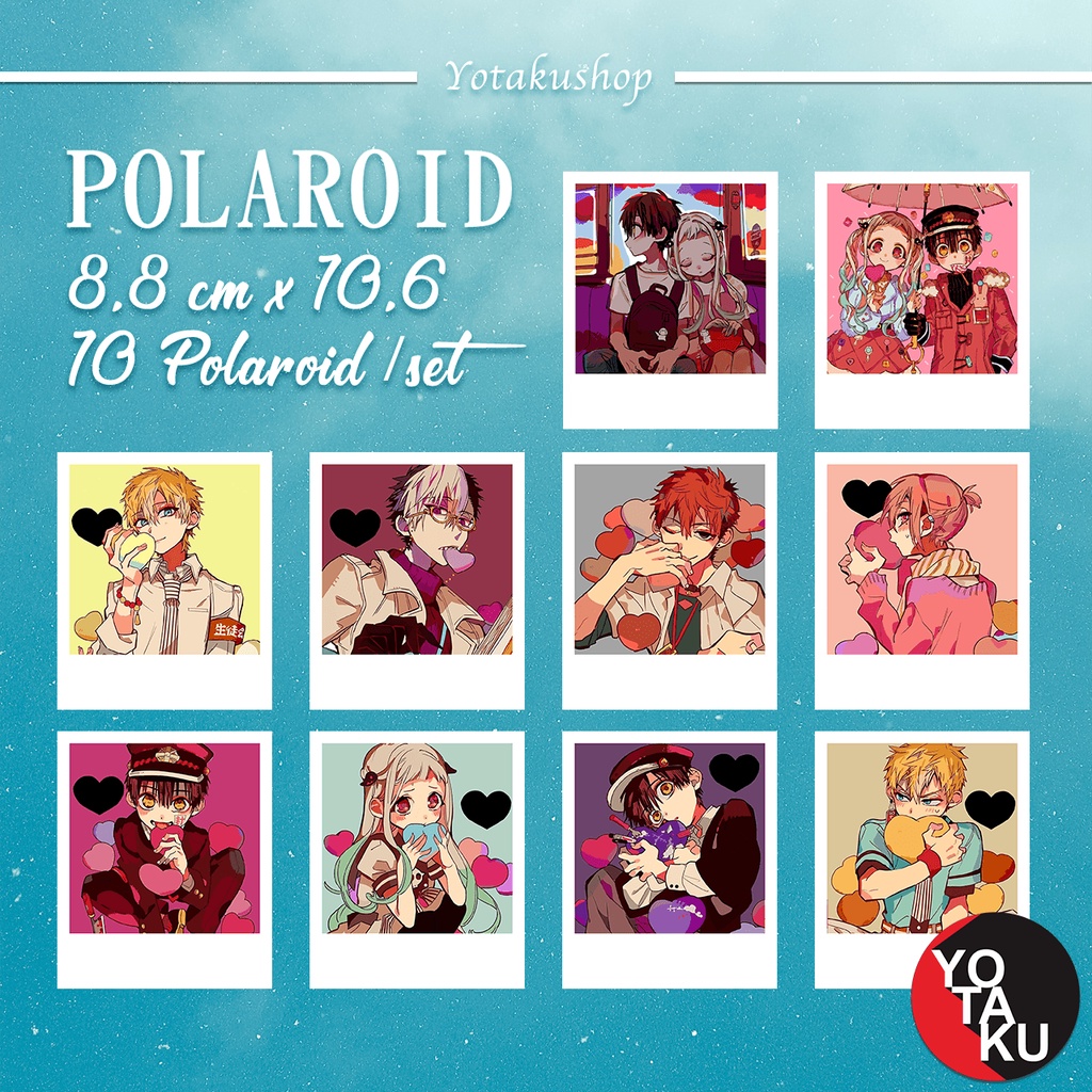 Jual Polaroid Hanako kun Jibaku Shounen Anime Set Isi 10 Set 1 ...