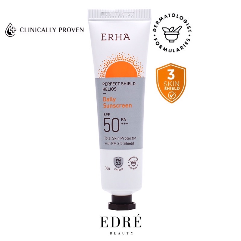 Jual ERHA Perfect Shield Helios SPF50/PA+++ 30gr - Daily Sunscreen Semua Jenis Kulit | Shopee ...