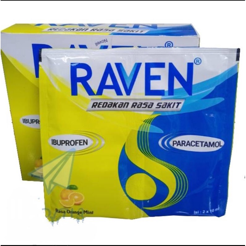 Jual Raven Syrup - Ibuprofen dan Paracetamol - Meredakan nyeri demam ...
