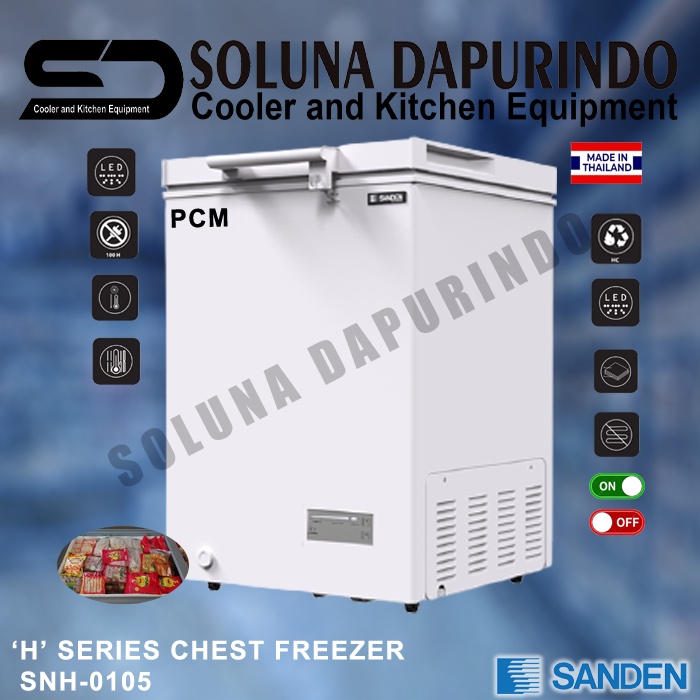 Jual SANDEN CHEST FREEZER/CHILLER SNH-0105 / SNH0105 / SNH 0105 ...