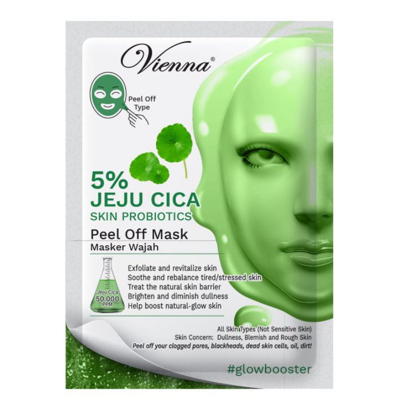 Jual Vienna Mask Peel Off Skin Probiotics Jeju Cica & Niacinamide 15ml ...