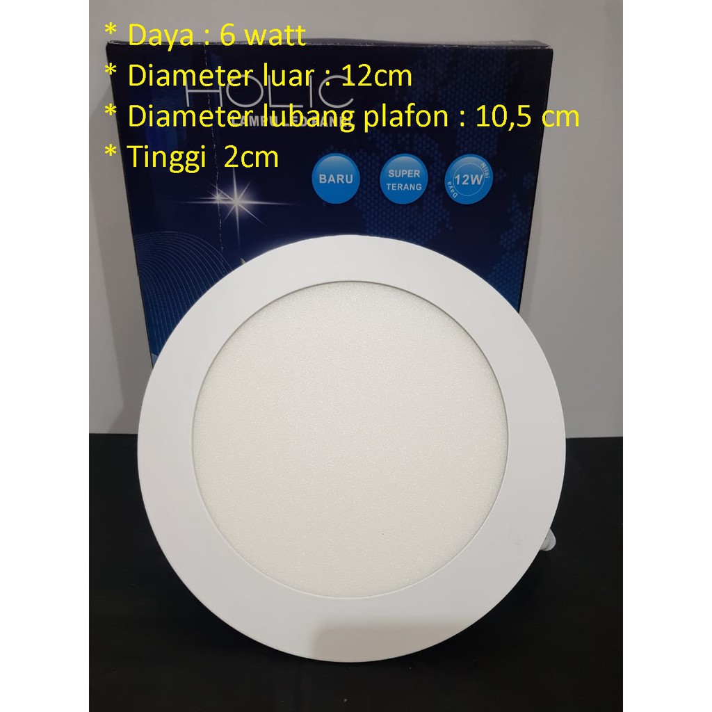 Jual Lampu Downlight LED Bulat 6 watt ( Holic-MBD-001 ) | Shopee Indonesia