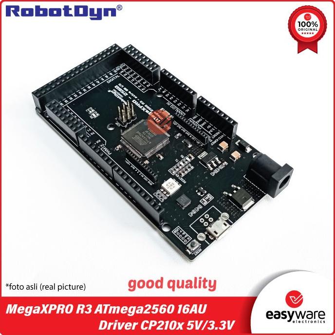 Jual RobotDyn MegaXPRO R3 ATmega2560 16AU CP210x 5V/3.3V Arduino Mega ...