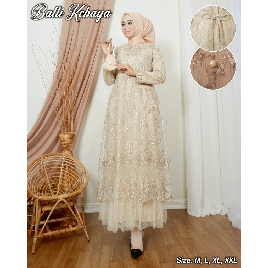 Jual Permata Olshop / Gamis Brukat Tutu Dott LK / Kebaya Gamis Brokat ...