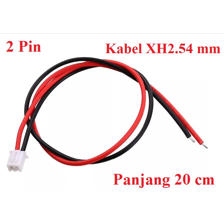 Jual Kabel soket Connector Socket Konektor Female 2 pin 2pin JST XH2.54 2P 20CM XH 2.54 | Shopee ...