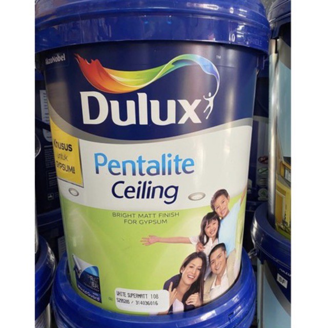 Jual DULUX PENTALITE CEILING SUPERMATT 108 KEMASAN 25 KG | Shopee Indonesia