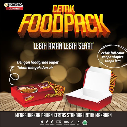 Jual FOOD PACK / FOOD PACK BOX CUSTOM DESAIN / FOOD TRAY CUSTOM DESAIN ...