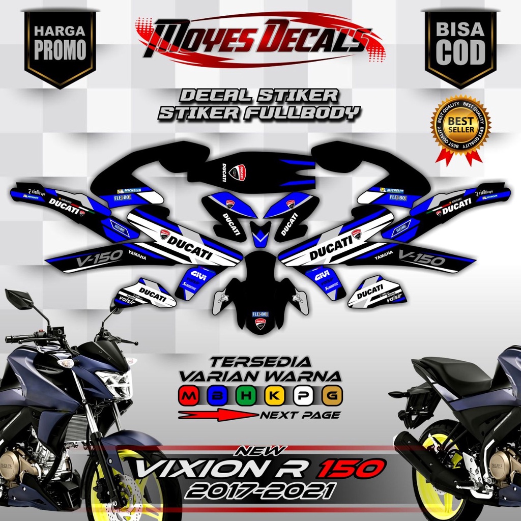Jual Decal stiker all new vixion r - decal stiker full body all new ...