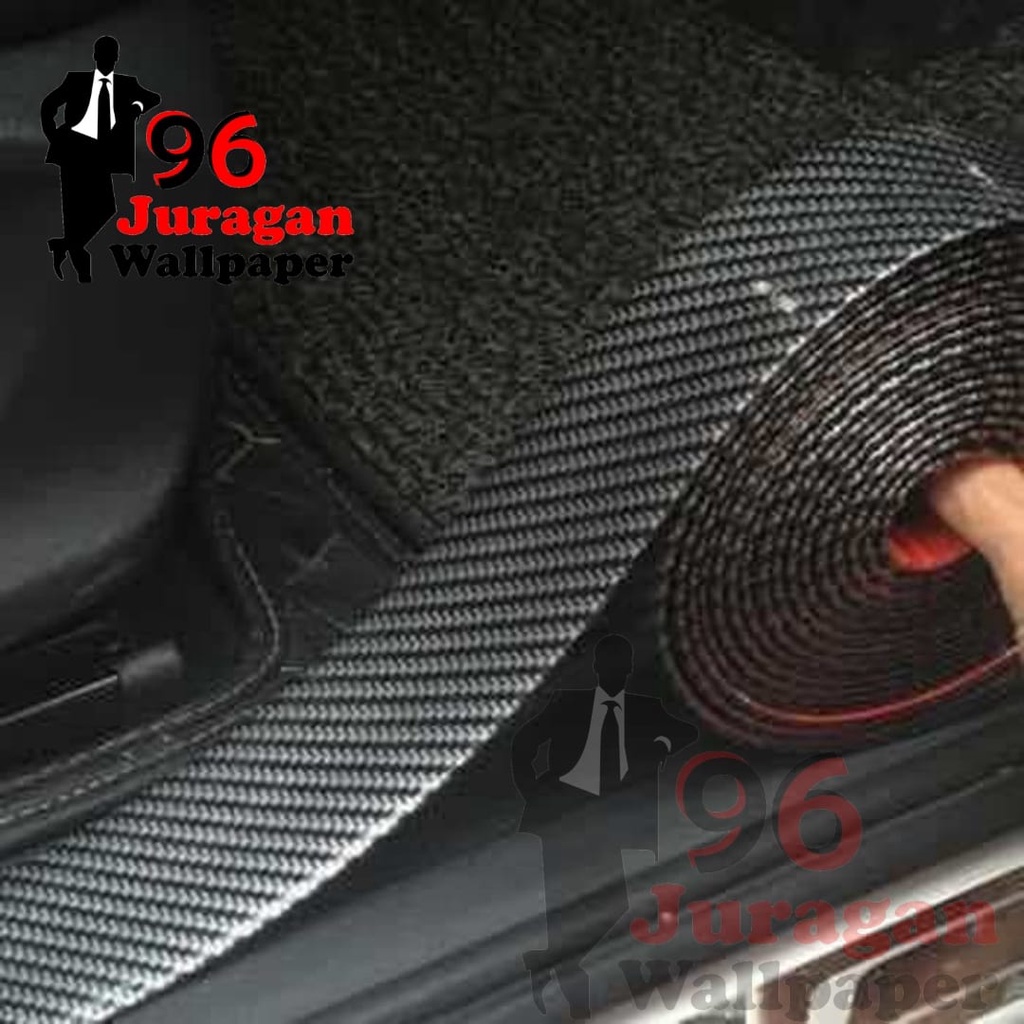 Jual (COD) Juragan Wallpaper List Carbon 3D Lis Karbon Sill Plate ...