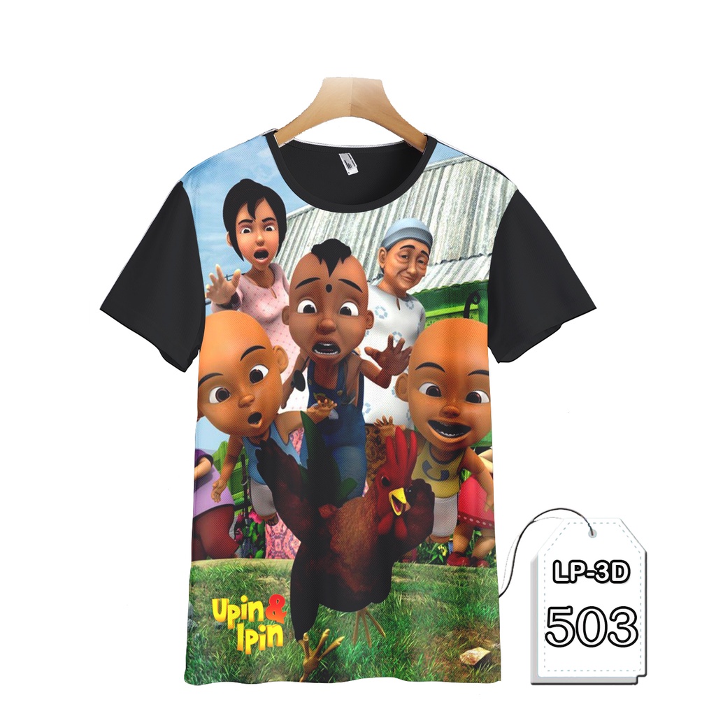 Jual Baju Upin Ipin Printing 3D Baju Anak Kartun TV Series Animasi # ...