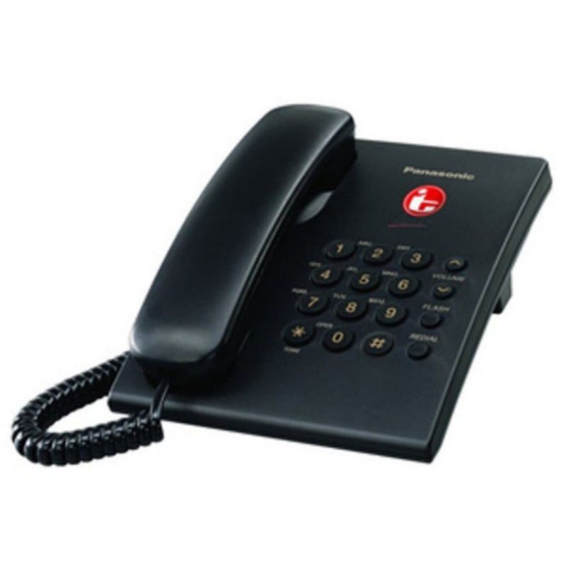 Jual Pesawat Telepon (Telephone) Panasonic KX-TS505MX KX-TS 505MX Hitam | Shopee Indonesia