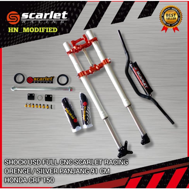 Jual UPSIDE DOWN SHOCK DEPAN USD KLX DTRACKER CRF 150 SCARLET RACING FULL CNC DOUBLE ADJUSTER ...