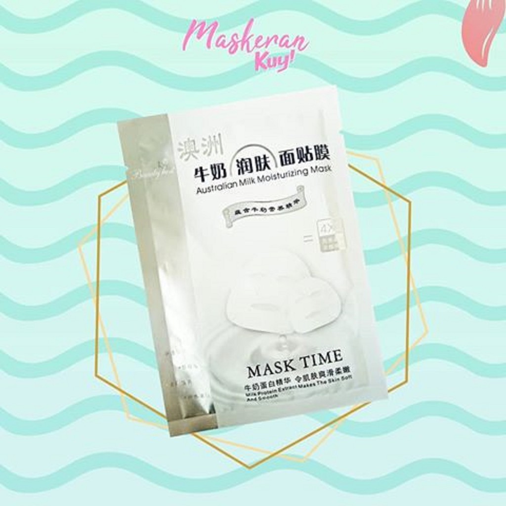 Jual ANEKA - MASKER TISSUE AUSTRALIAN MILK BEAUTY HOSST BPOM - MASKER ...