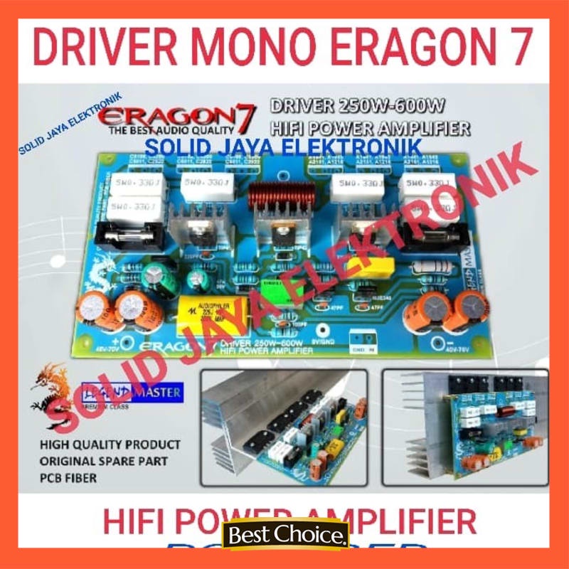 Jual KIT DRIVER POWER ERAGON 7 ERAGON7 LEGEND MASTER PCB FIBER 600W MONO | Shopee Indonesia