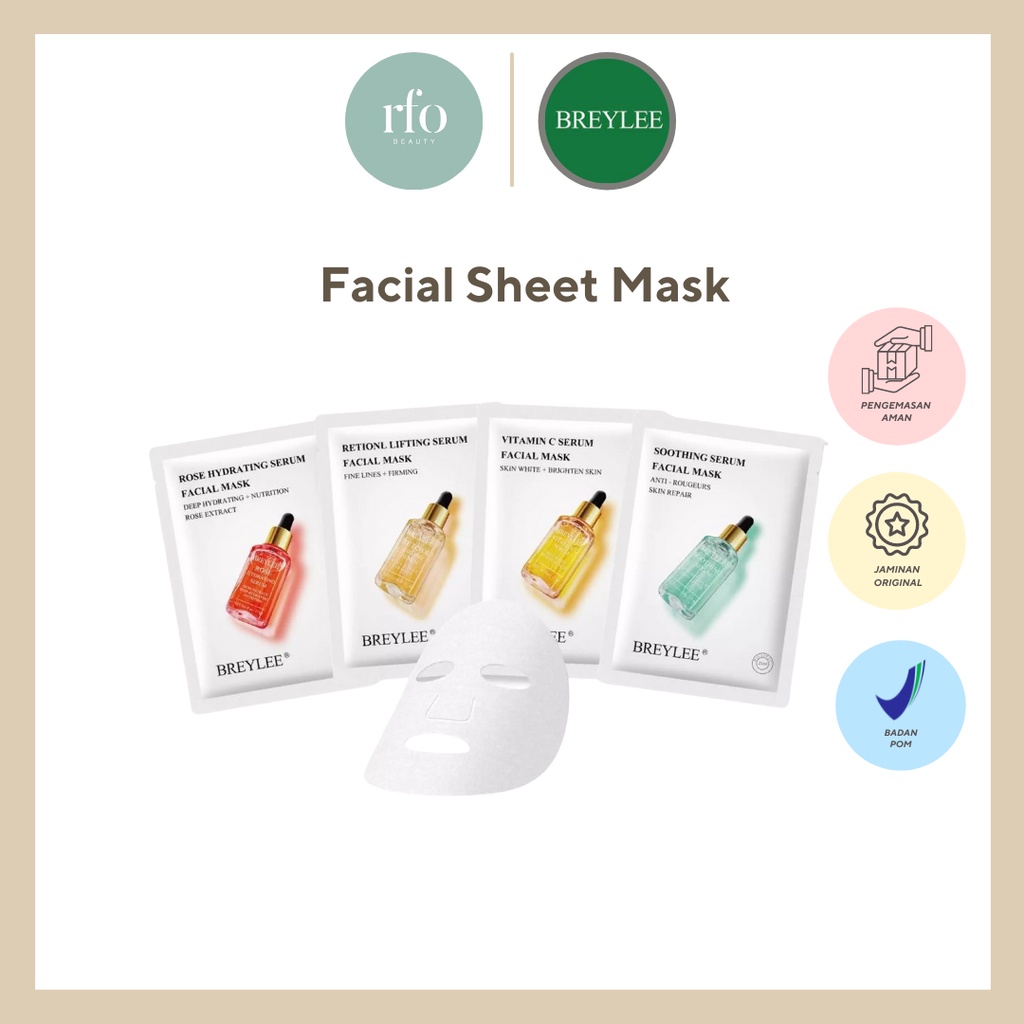 Jual Breylee Facial Sheet Mask | Shopee Indonesia