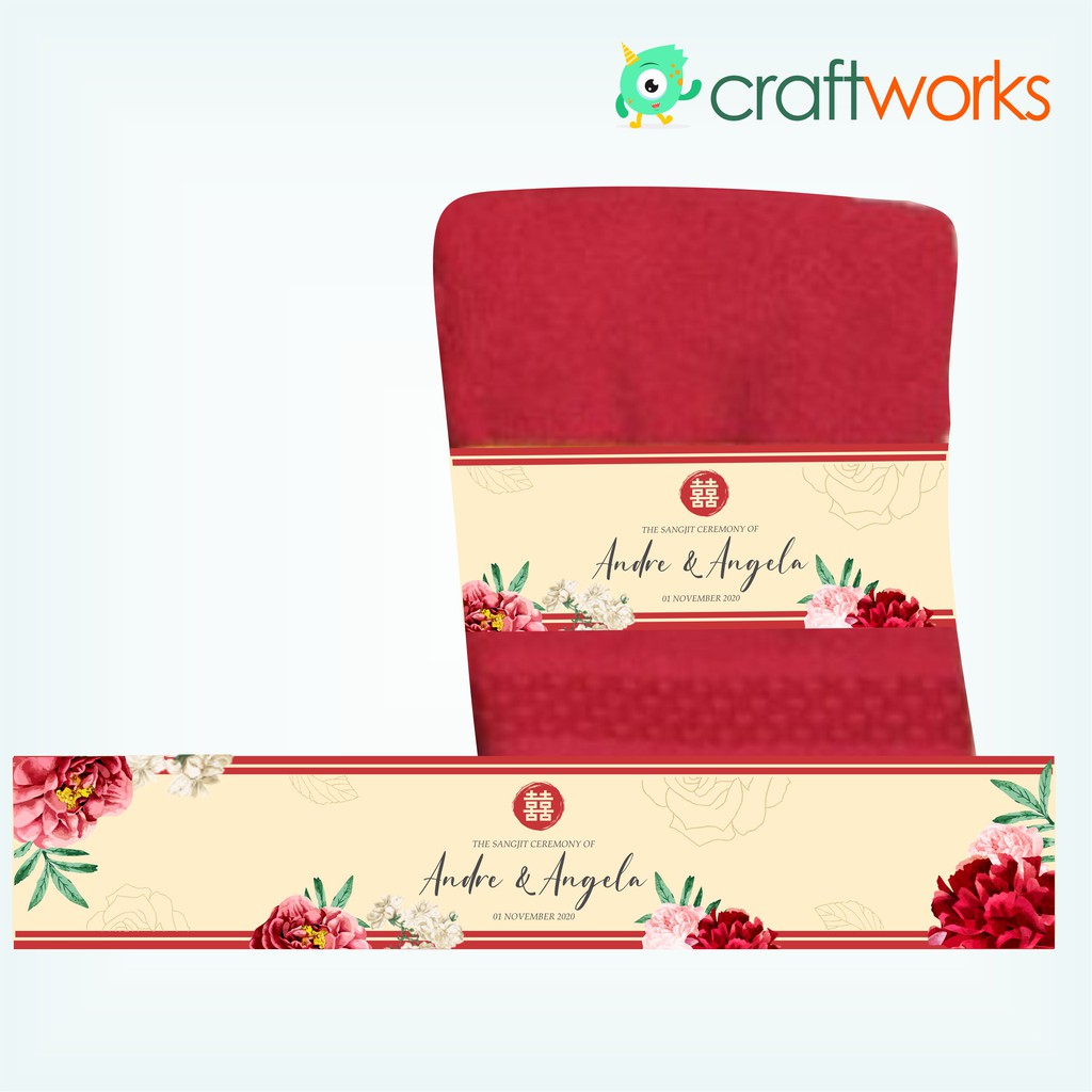 Jual SOUVENIR HANDUK TEA PAI / SANGJIT + LABEL CUSTOM | Shopee Indonesia